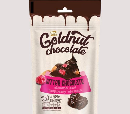 BİFA GOLDNUT DARK CHOCOLATE ALMOND RASPBERRY CLUSTER 80 GR – Rwanda's ...